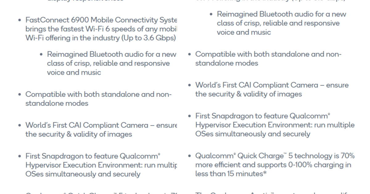 Qualcomm Snapdragon 888 Specifications & Features – Deep Specs